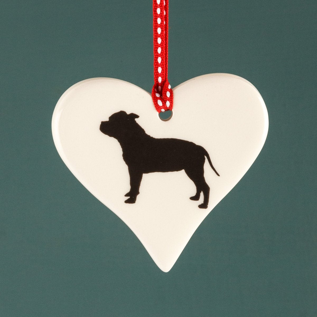 Staffie Heart - Silhouette Pattern – Victoria Armstrong